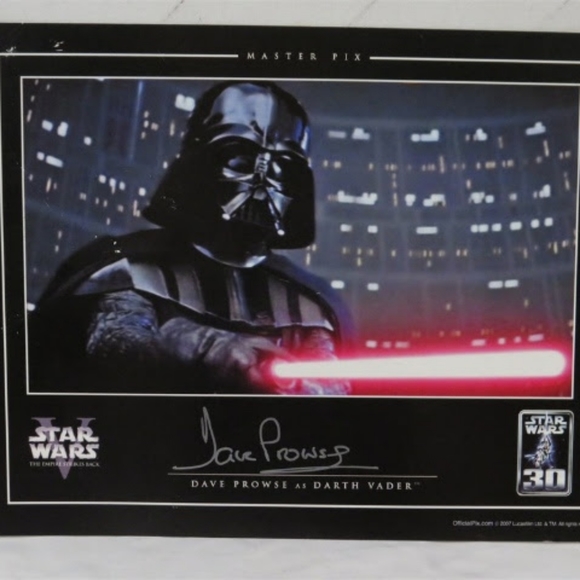 Star Wars | Wall Decor | Star Wars Dave Prosedarth Vader Hand Signed ...
